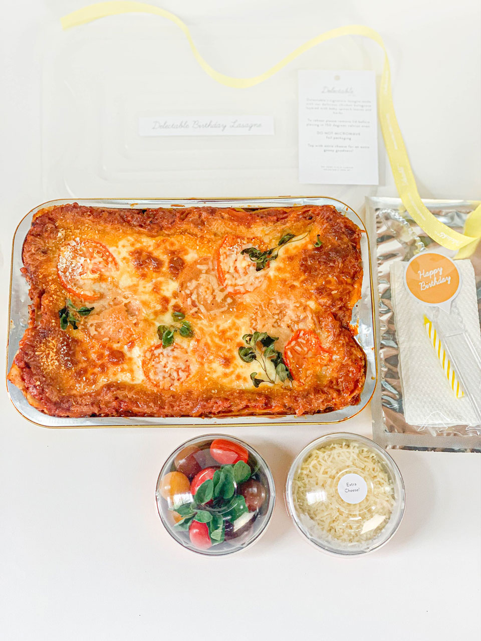 Delectable Birthday Lasagna - Delectable By Su